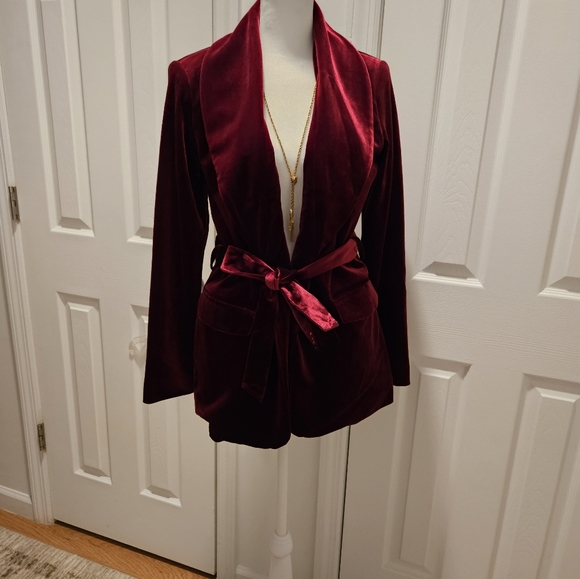 INC International Concepts | Jackets & Coats | Inc Gorgeous Red Velvet ...